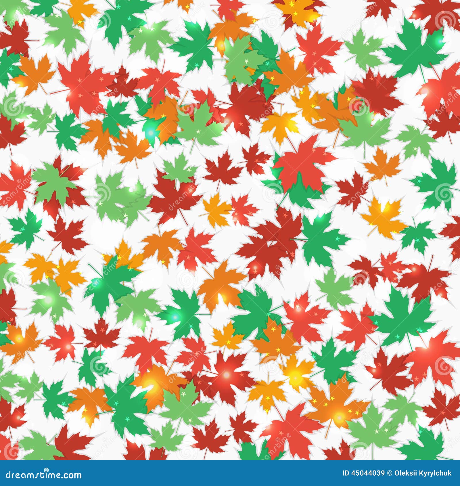 Frame Fallen Maple Leaves. Autumn Background. Vector Illustration ...
