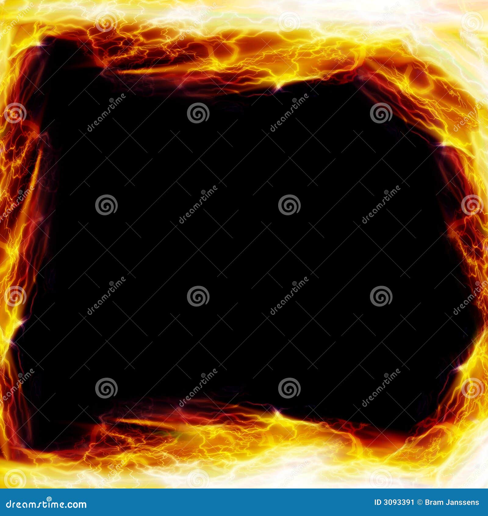Frame on fire stock illustration. Illustration of fire - 3093391