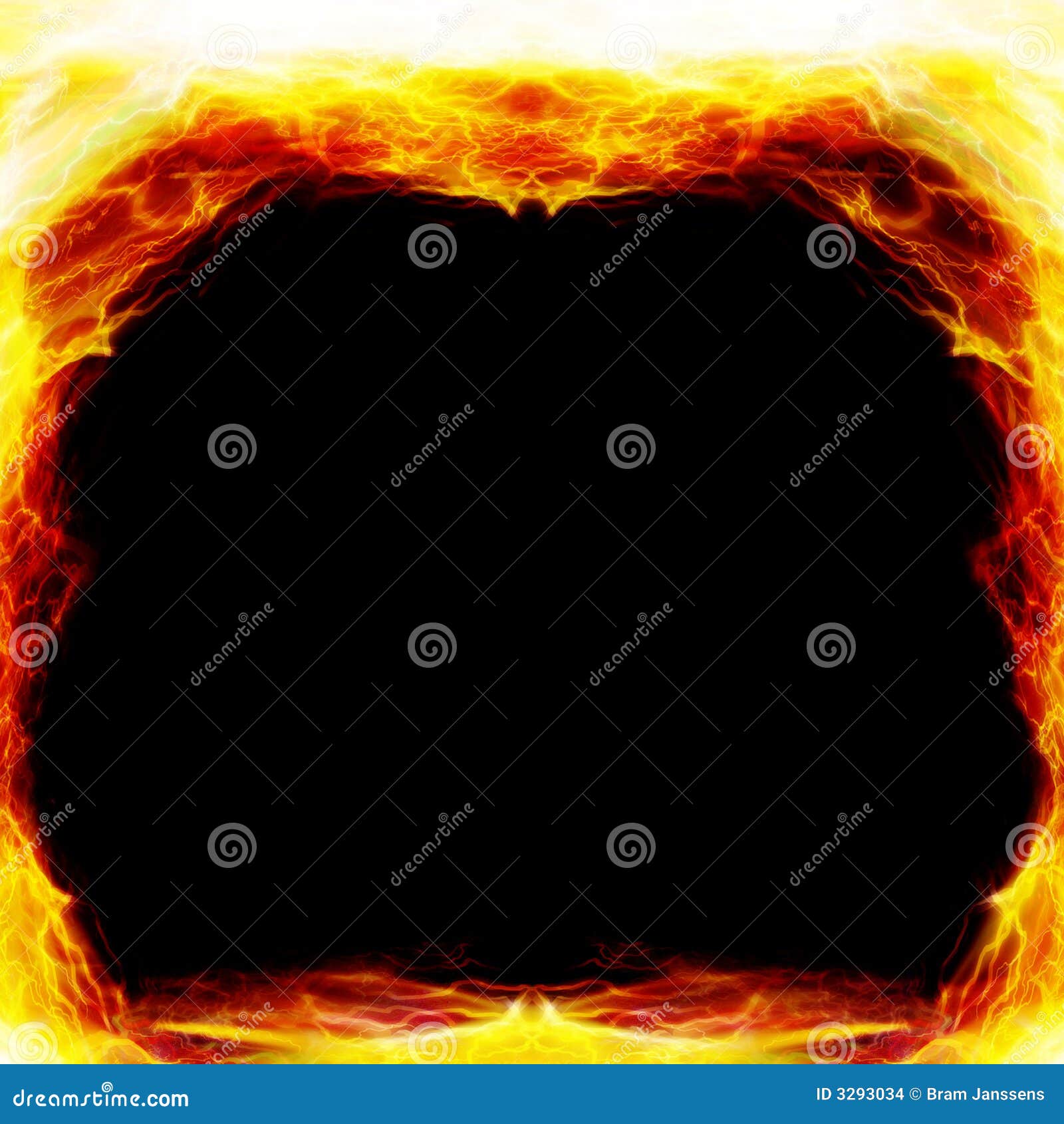 Frame on fire stock illustration. Illustration of fire - 3293034