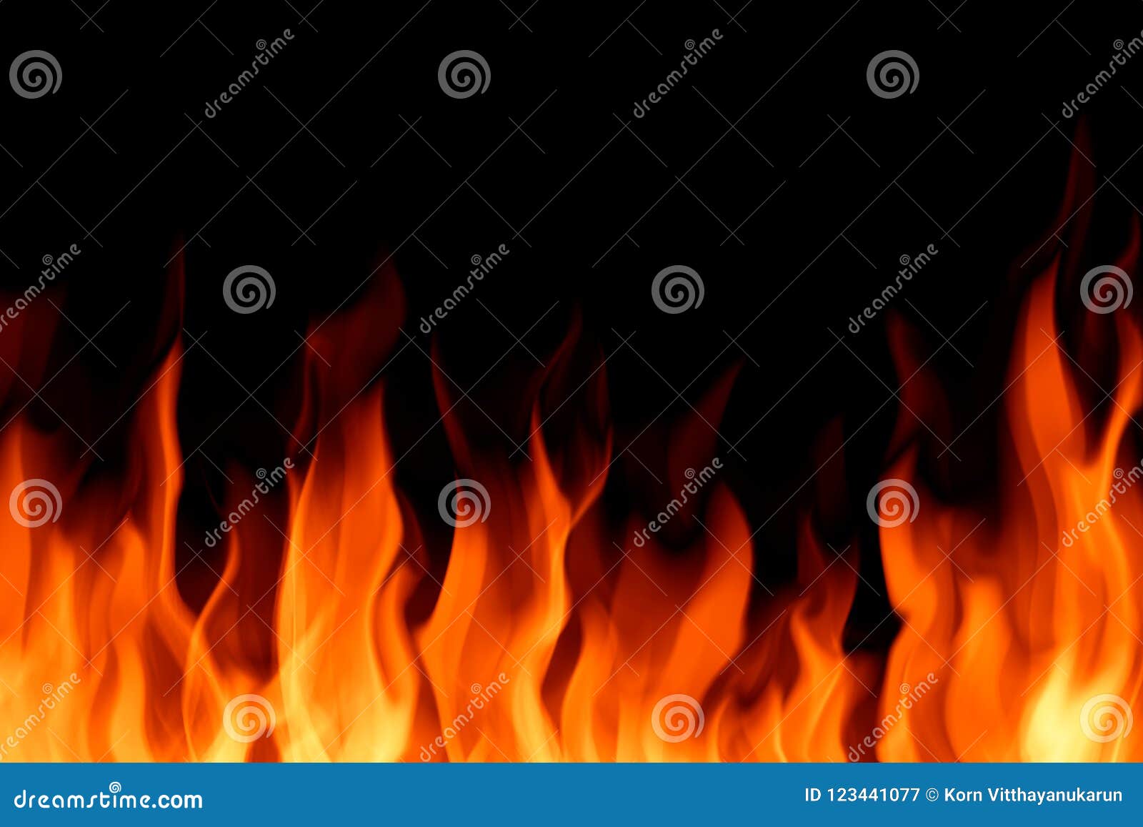 Frame Fire on Back Illustration Stock Illustration - Illustration of ...