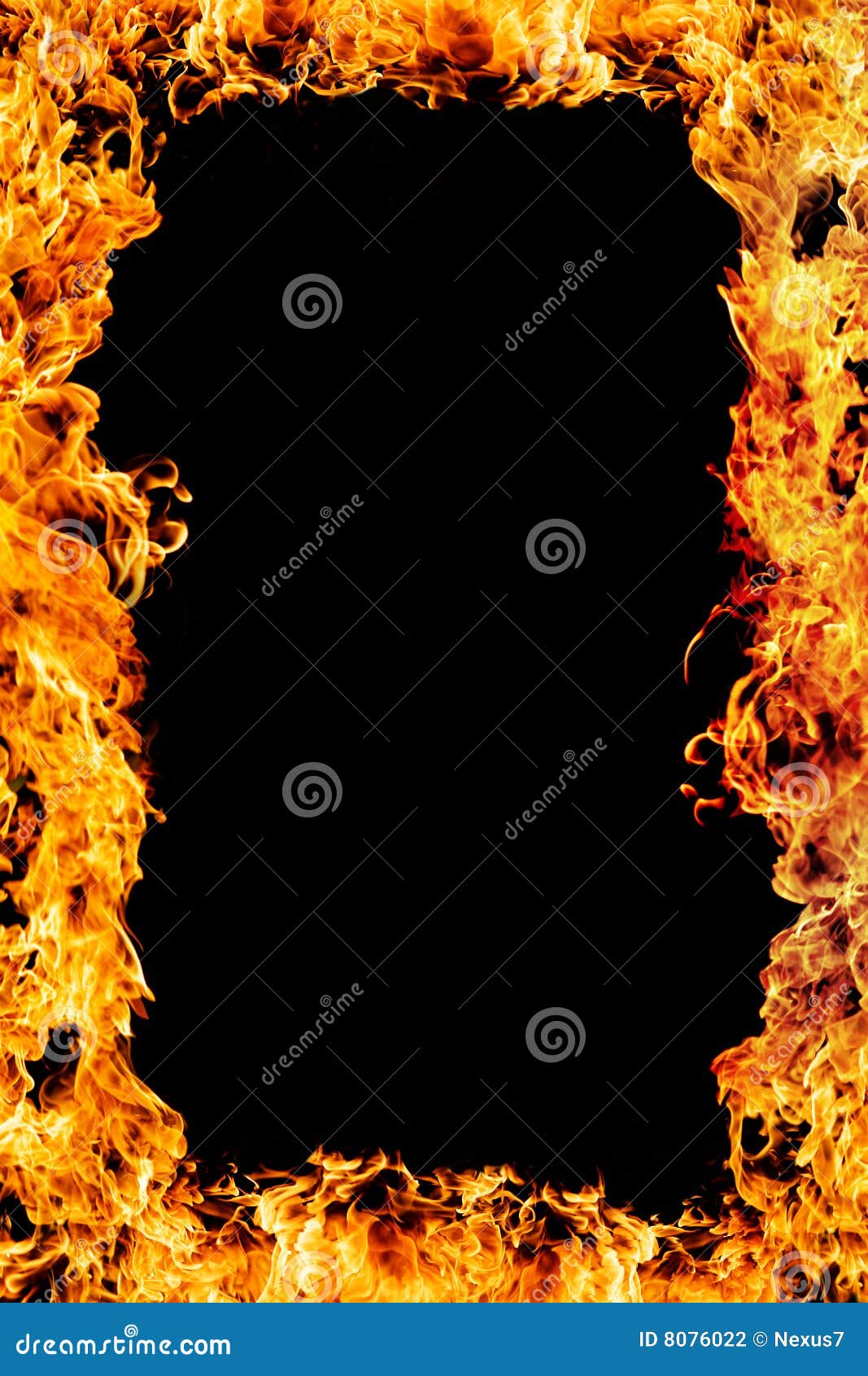 Frame of Flames stock illustration. Illustration of heat - 8076022