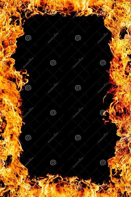 Frame of Flames stock illustration. Illustration of heat - 8076022