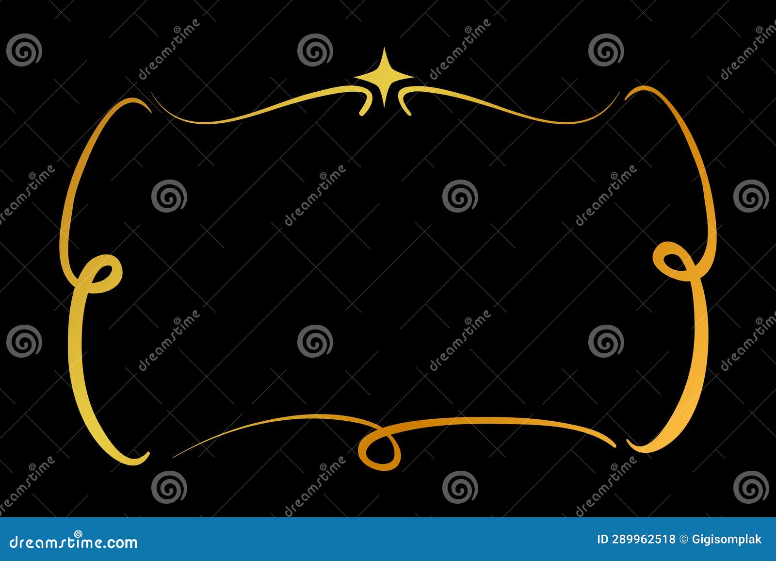 Golden Rectangle Simple Vector Hand Draw Sketch Black Vector at Black ...