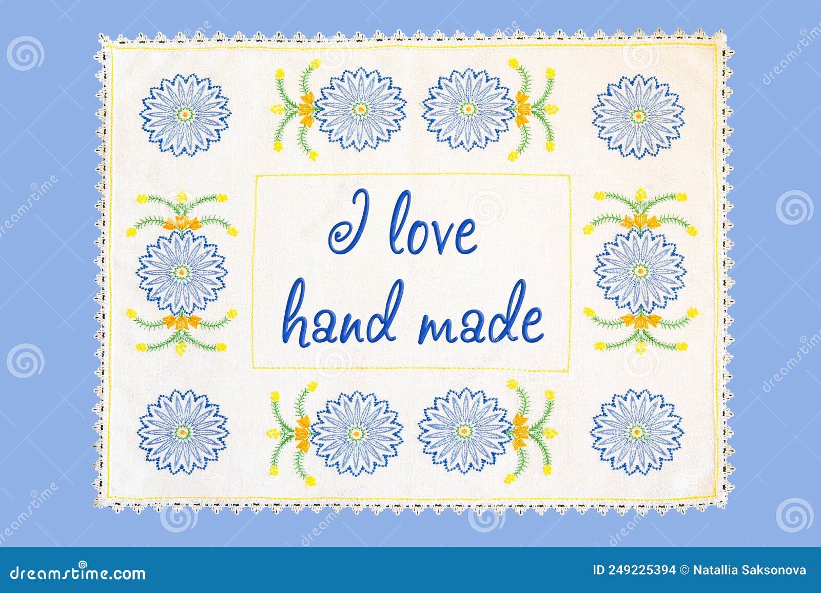 Frame for Inserting Text on the Theme of Handmade. Stock Illustration ...