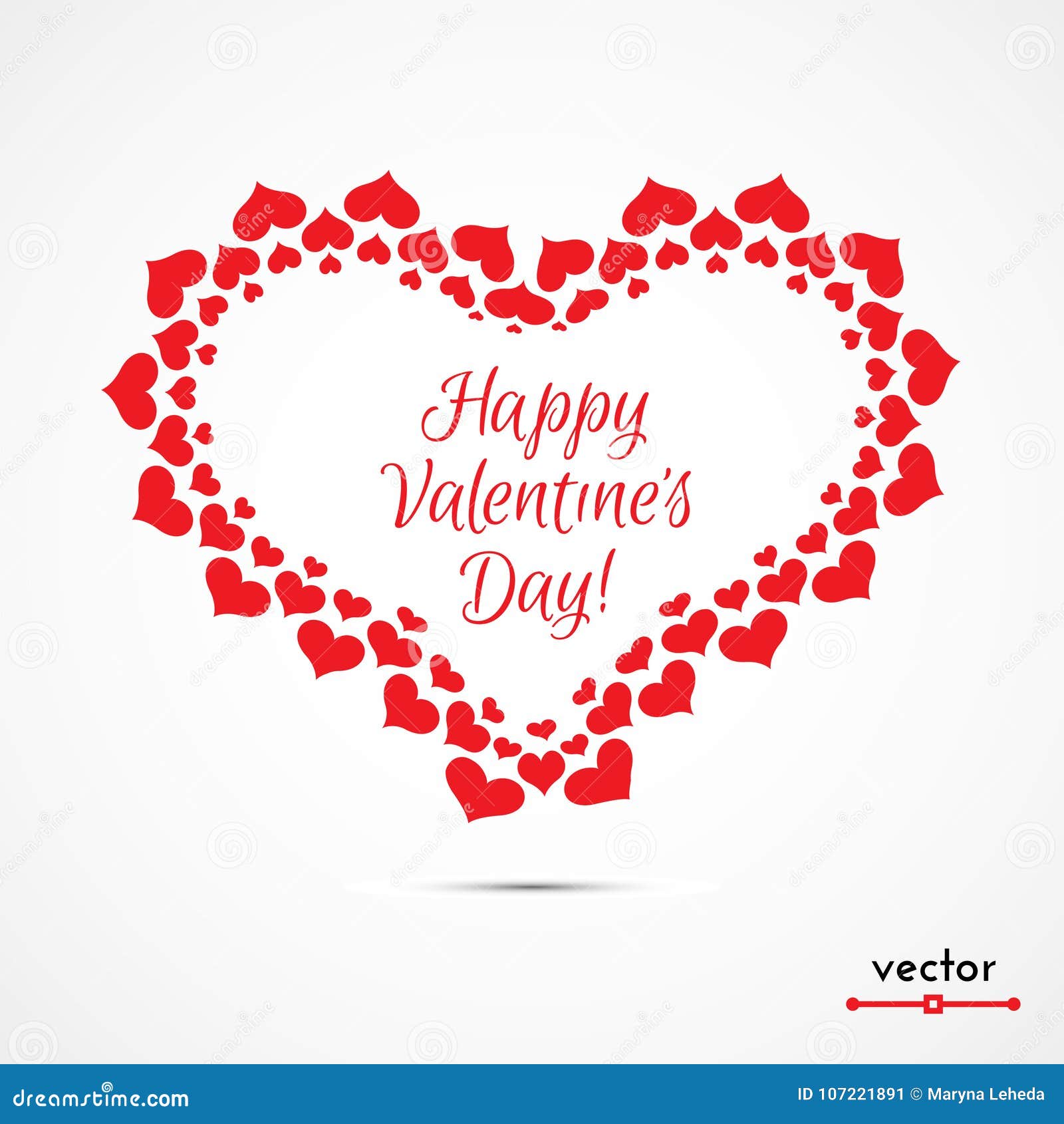 Frame of hearts stock vector. Illustration of design - 107221891