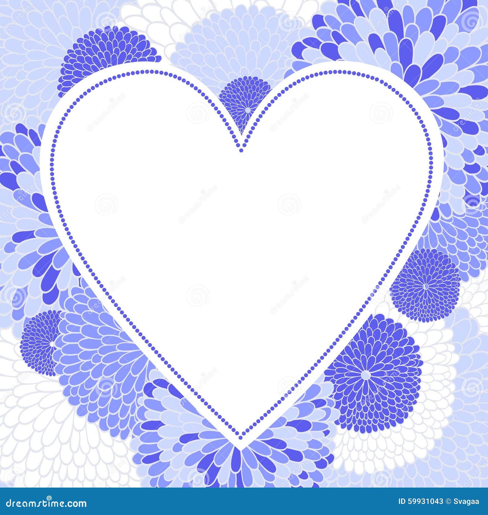 Frame in the Form of Heart. Stock Vector - Illustration of holiday ...