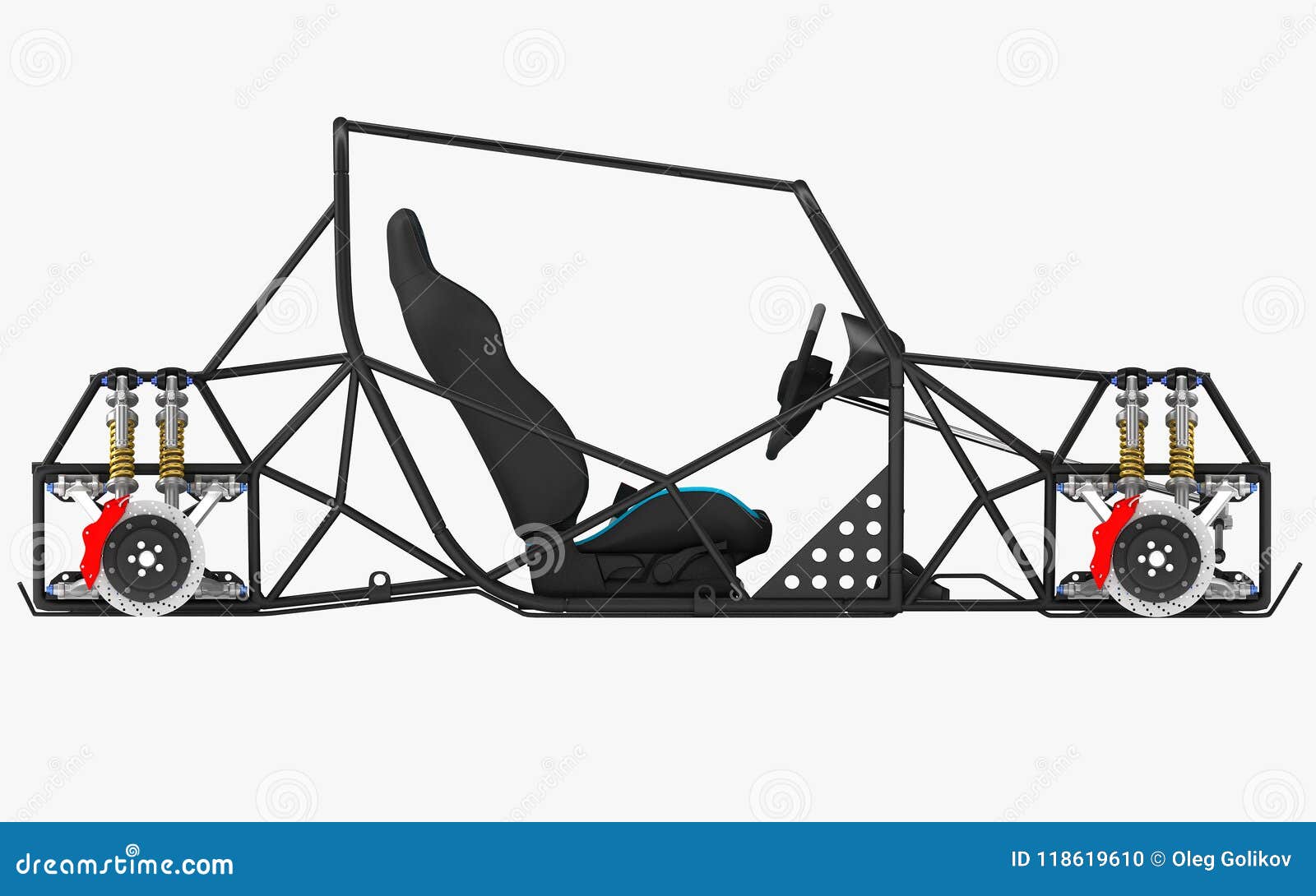 The Frame Frame of the Sports Car is a Buggy with the Basic Design ...