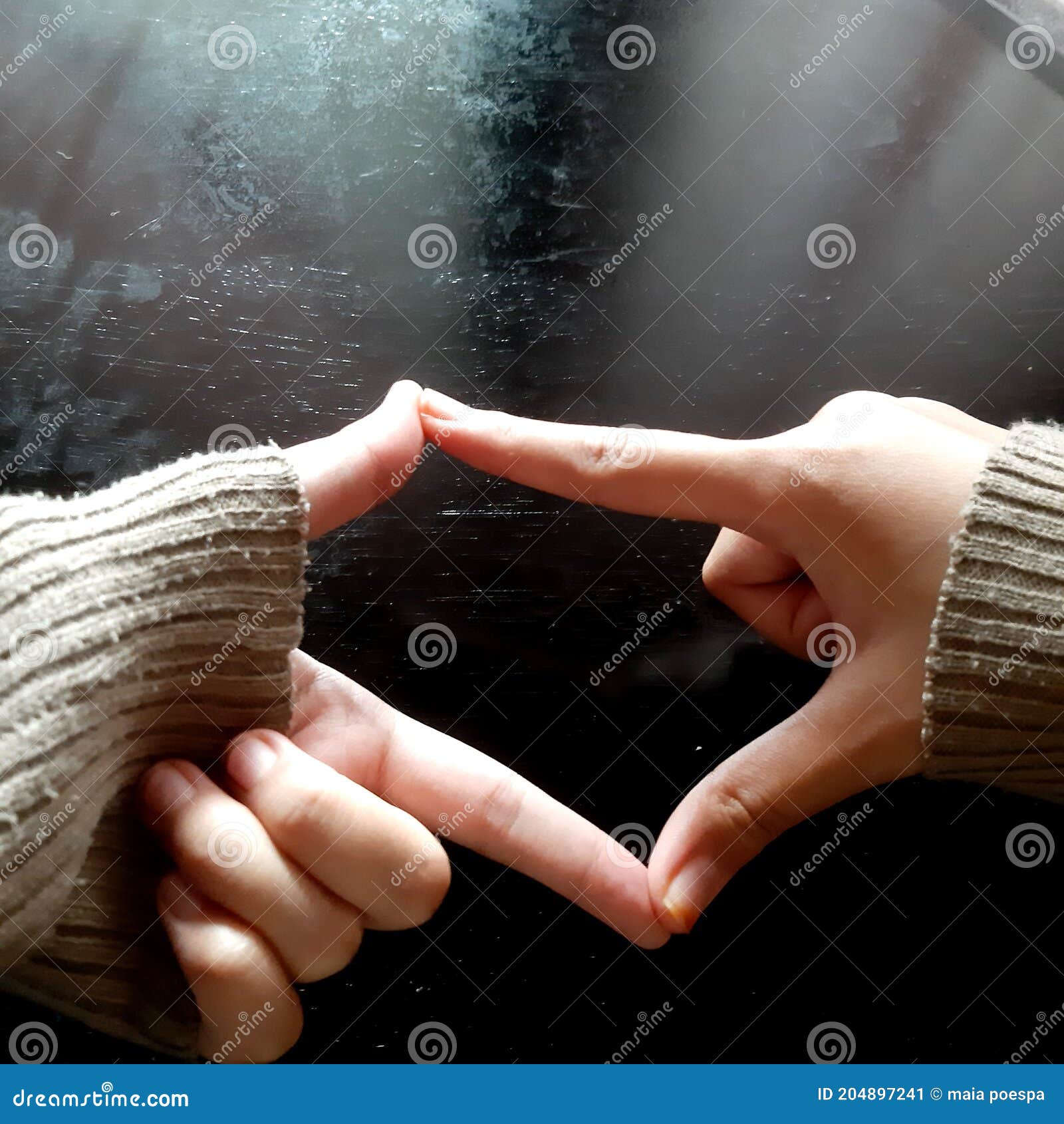 Frame Framing Hand Young Lady Stock Image - Image of skin, lady: 204897241