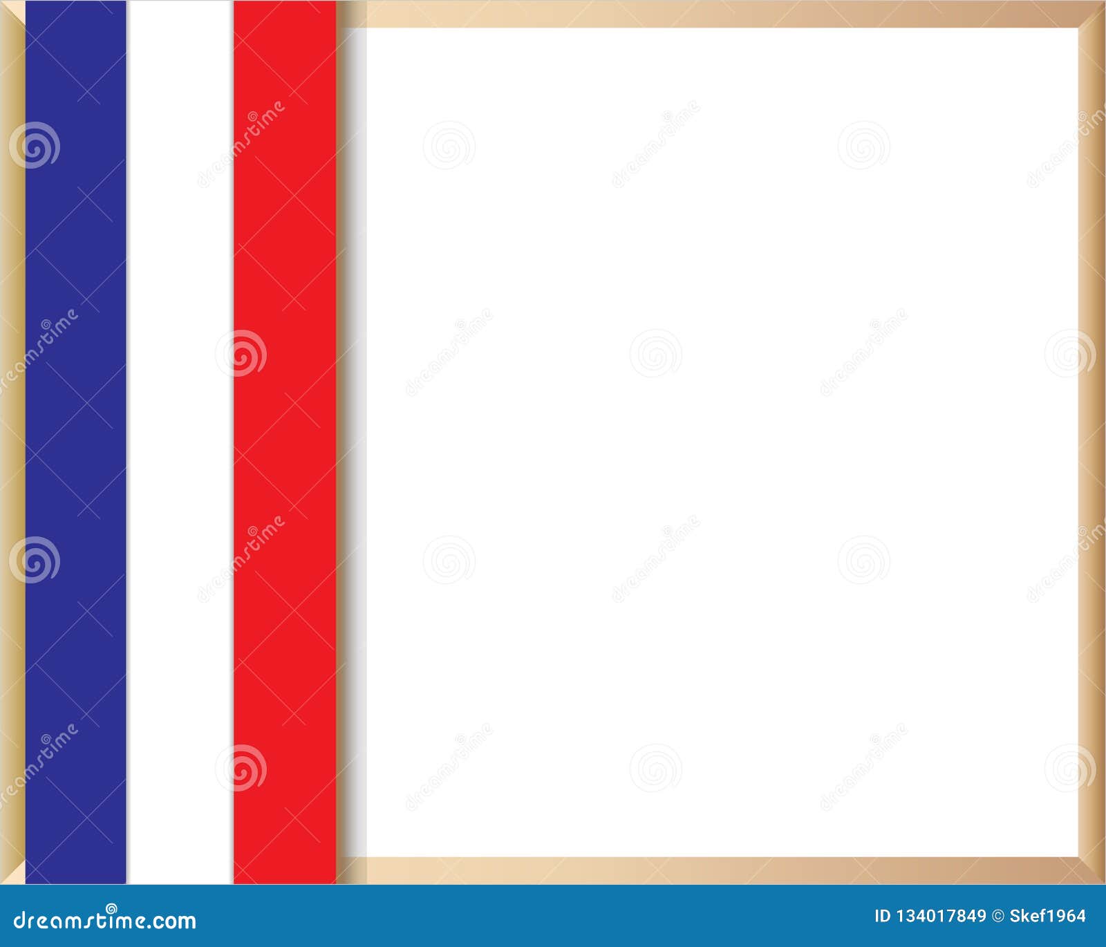 French Flag Symbolism Frame Border. Stock Vector - Illustration of ...