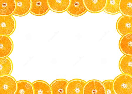 Frame of Fresh Orange Fruit Stock Photo - Image of curve, nutritional ...