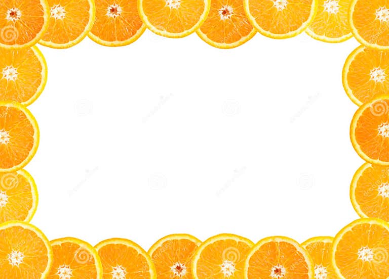 Frame of Fresh Orange Fruit Stock Photo - Image of curve, nutritional ...