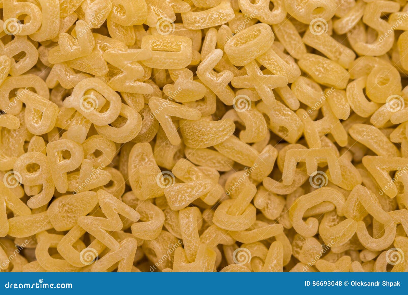 Frame Full of Alphabet Noodles or Alphabet Pasta Stock Photo - Image of ...