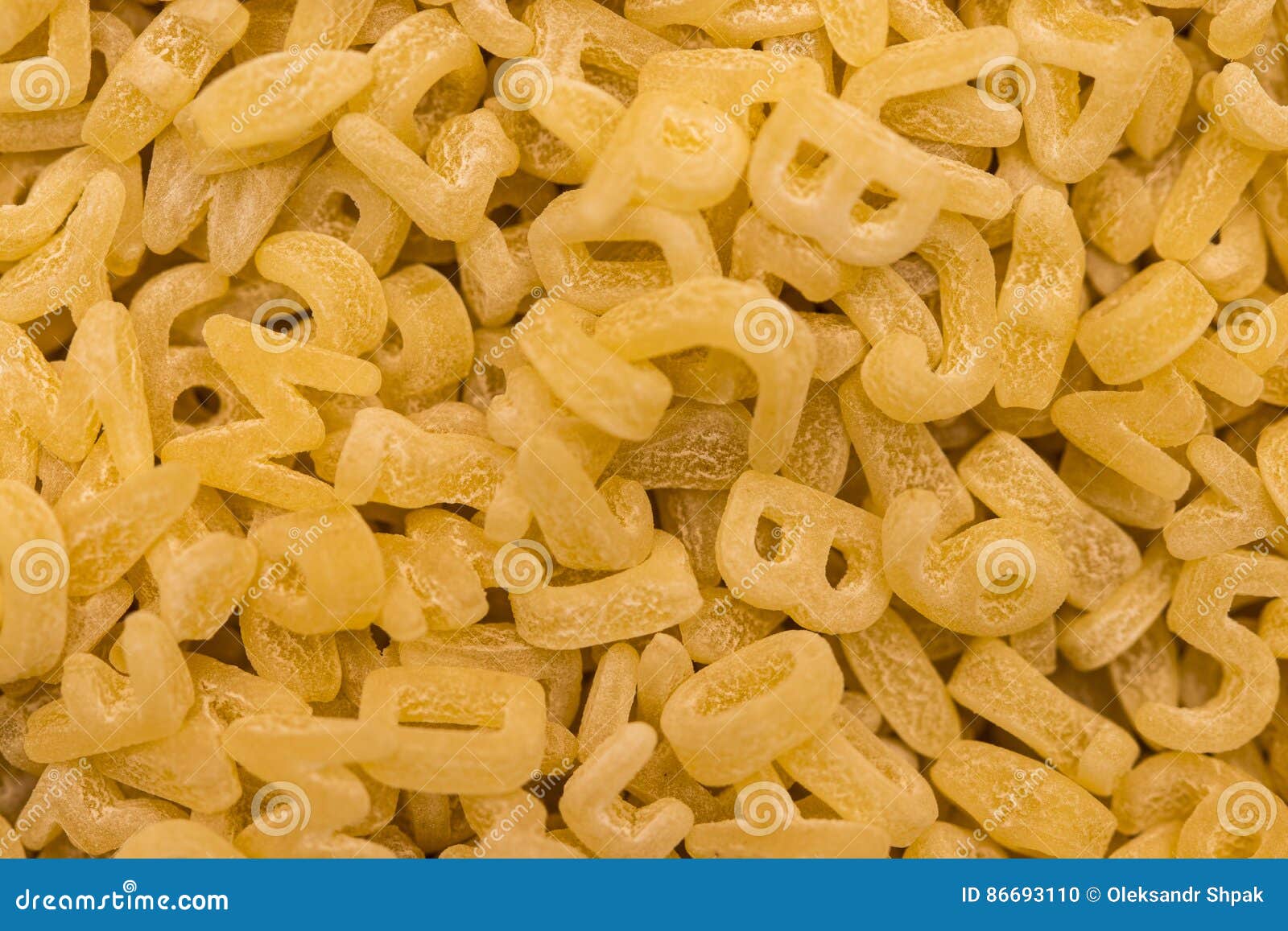 Frame Full of Alphabet Noodles or Alphabet Pasta Stock Photo - Image of ...