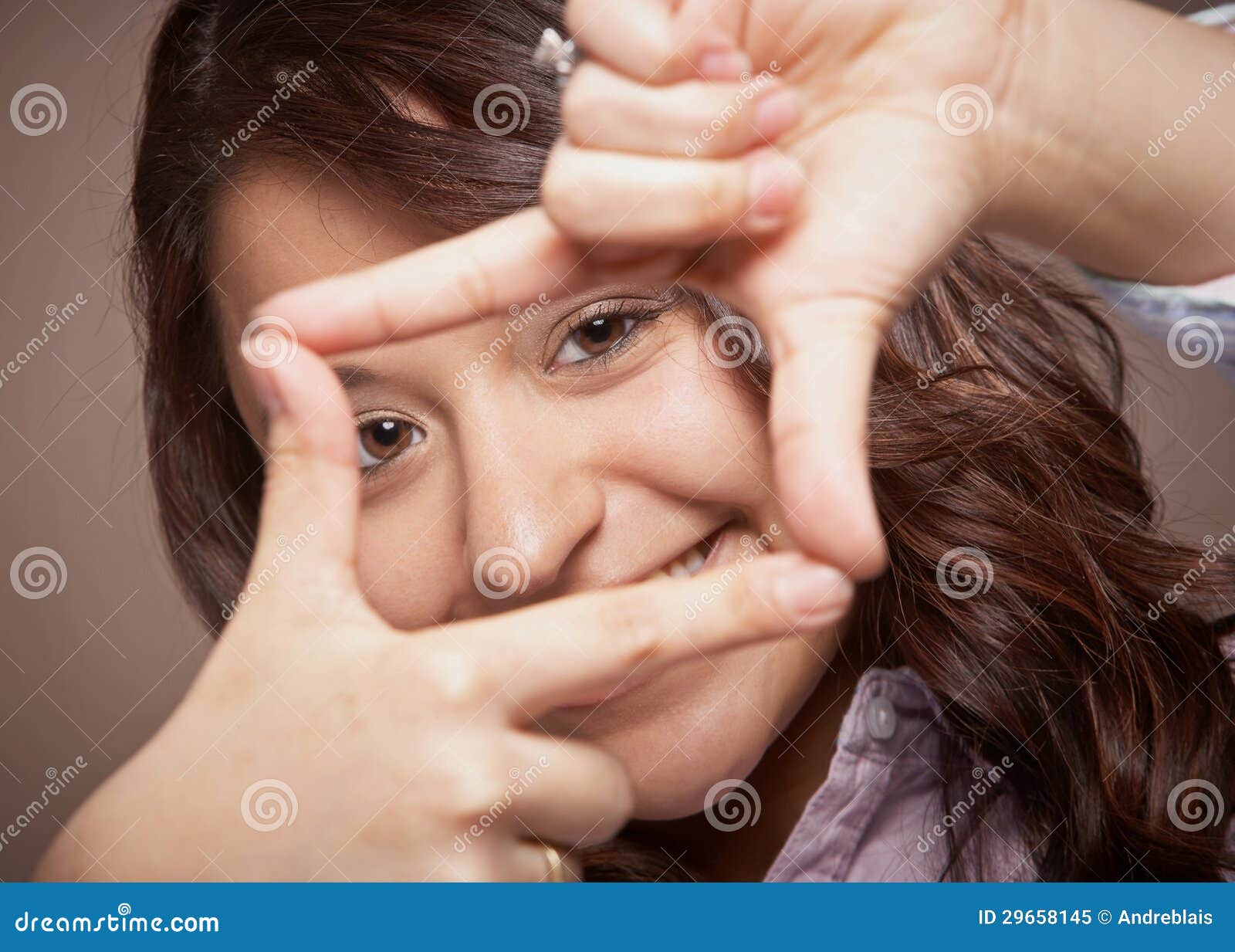 Frame gesture stock image. Image of happy, beauty, female - 29658145