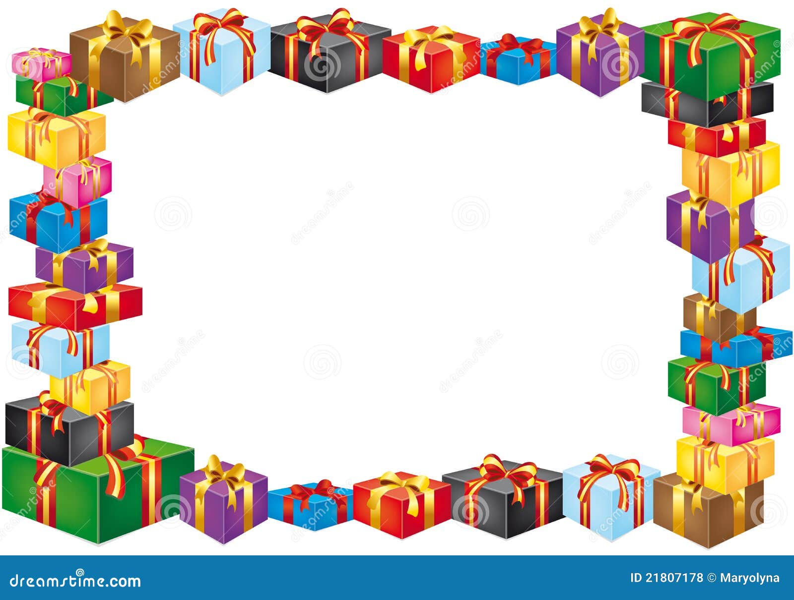 Frame gift stock vector. Illustration of white, surprise - 21807178