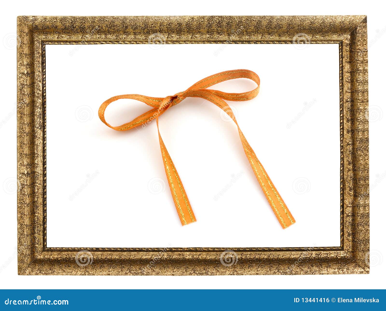 Frame with gift ribbon stock photo. Image of shopper - 13441416