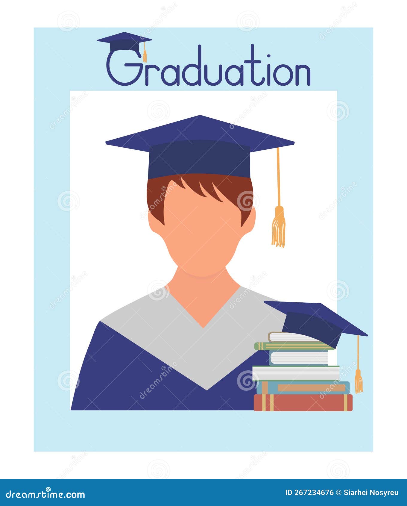 Frame for Graduation Photo Booth Props or Text. Graduate Student ...