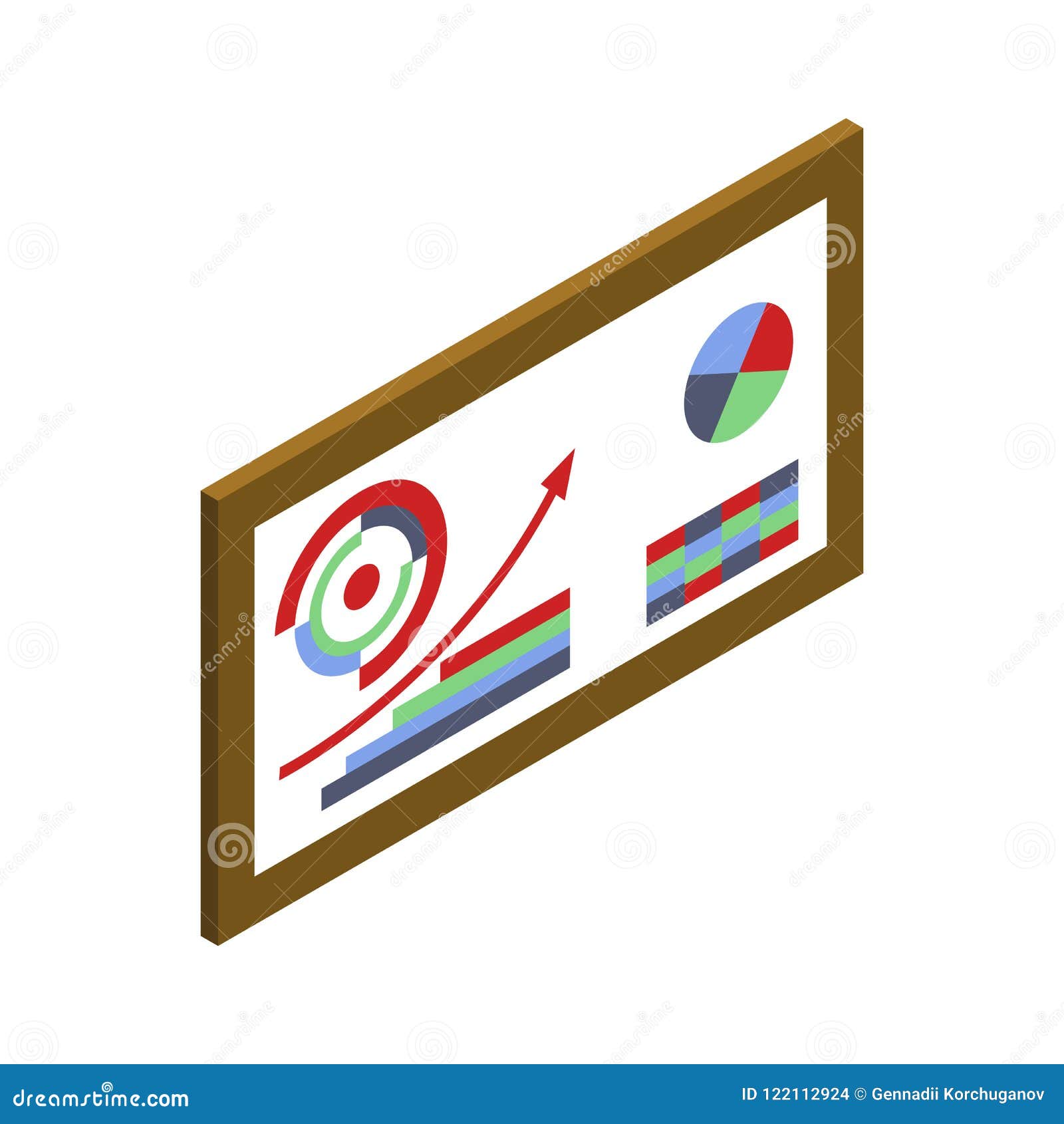 Frame with graphs stock vector. Illustration of bubble - 122112924