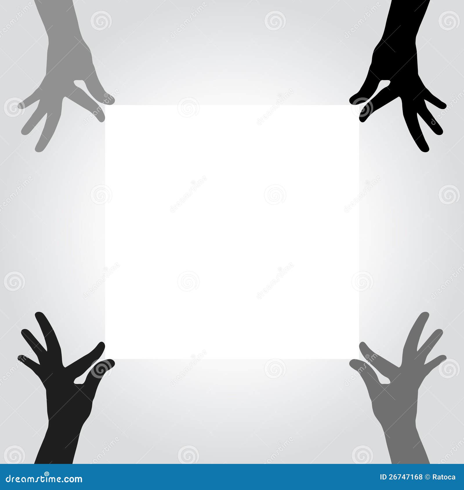 Frame hands stock vector. Illustration of attractive - 26747168