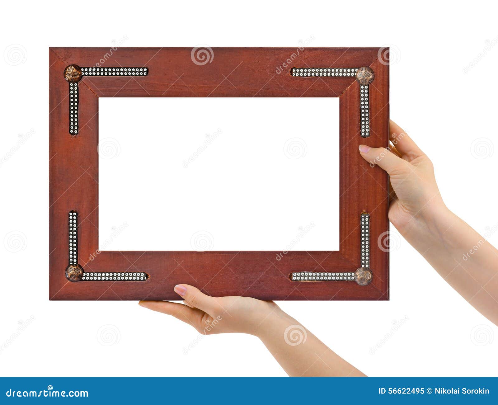 Frame in hands stock image. Image of paintings, finger - 56622495