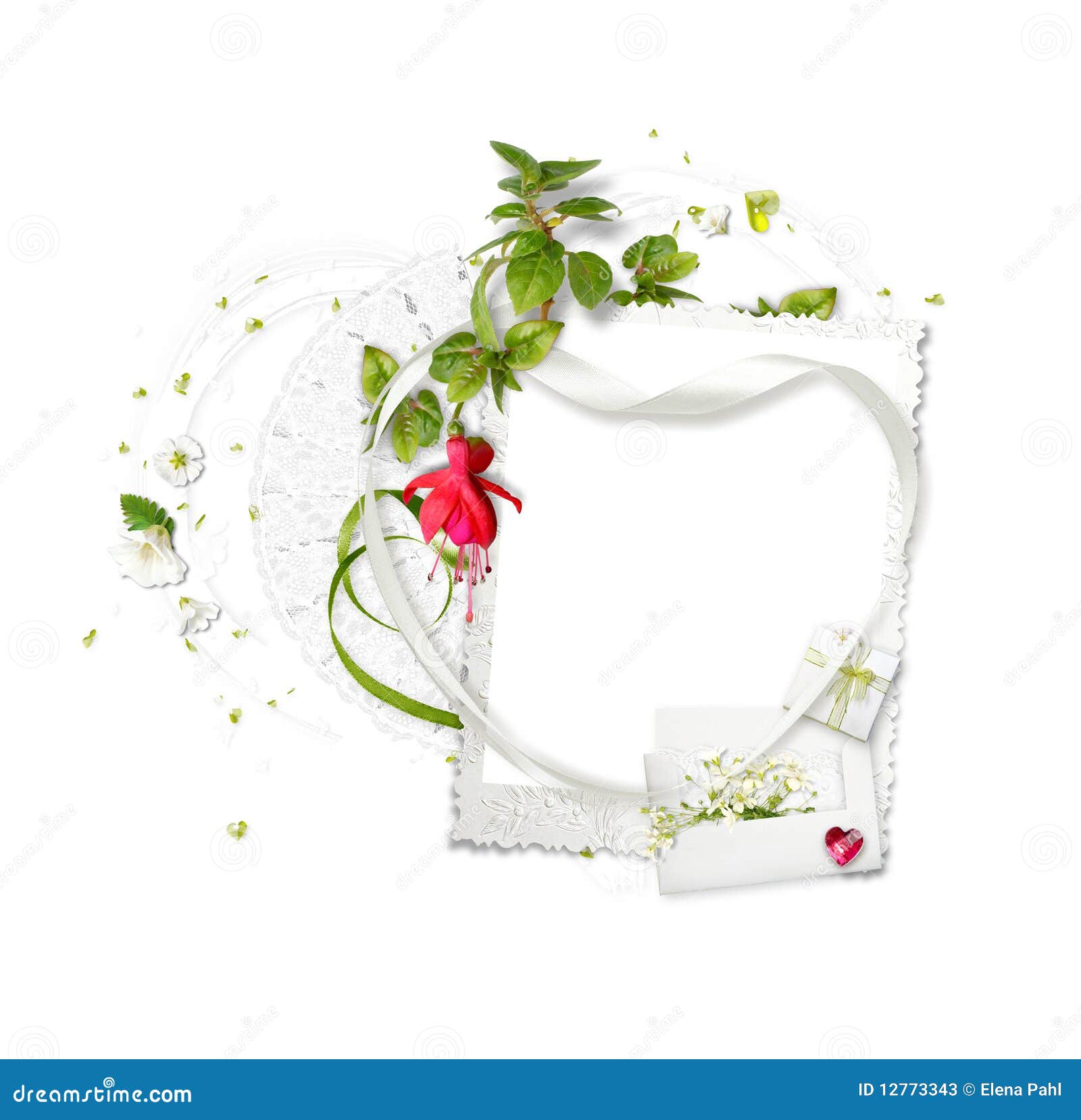 Red Flower Borders And Frames