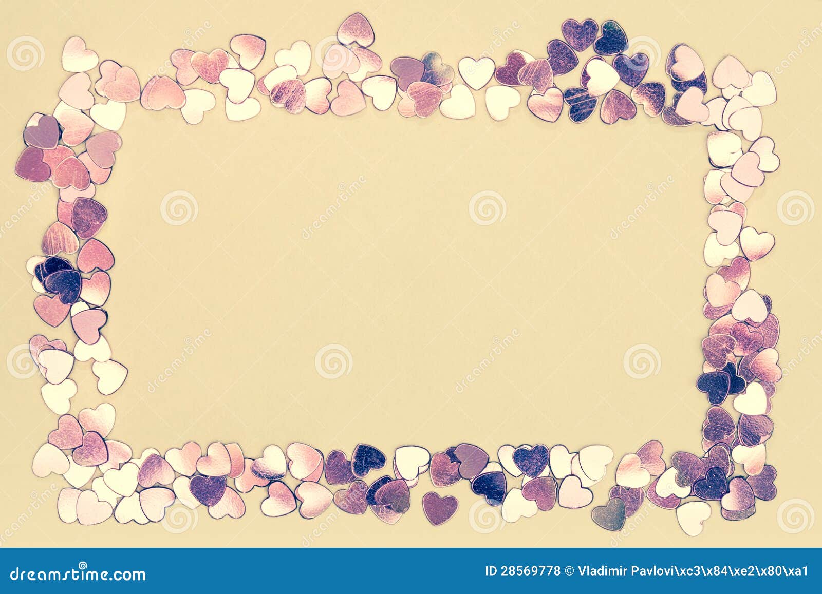 Frame of hearts stock photo. Image of decoration, romance - 28569778