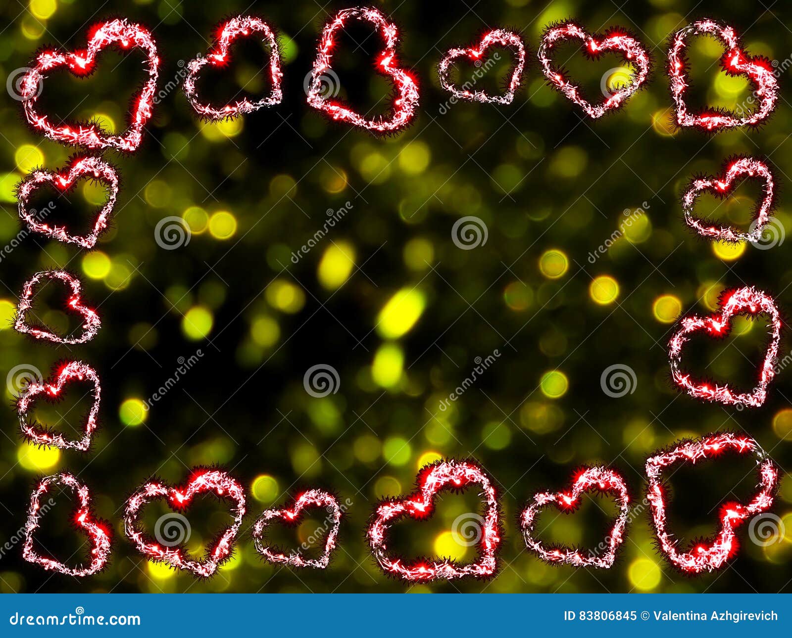 Frame of hearts stock image. Image of black, abstract - 83806845