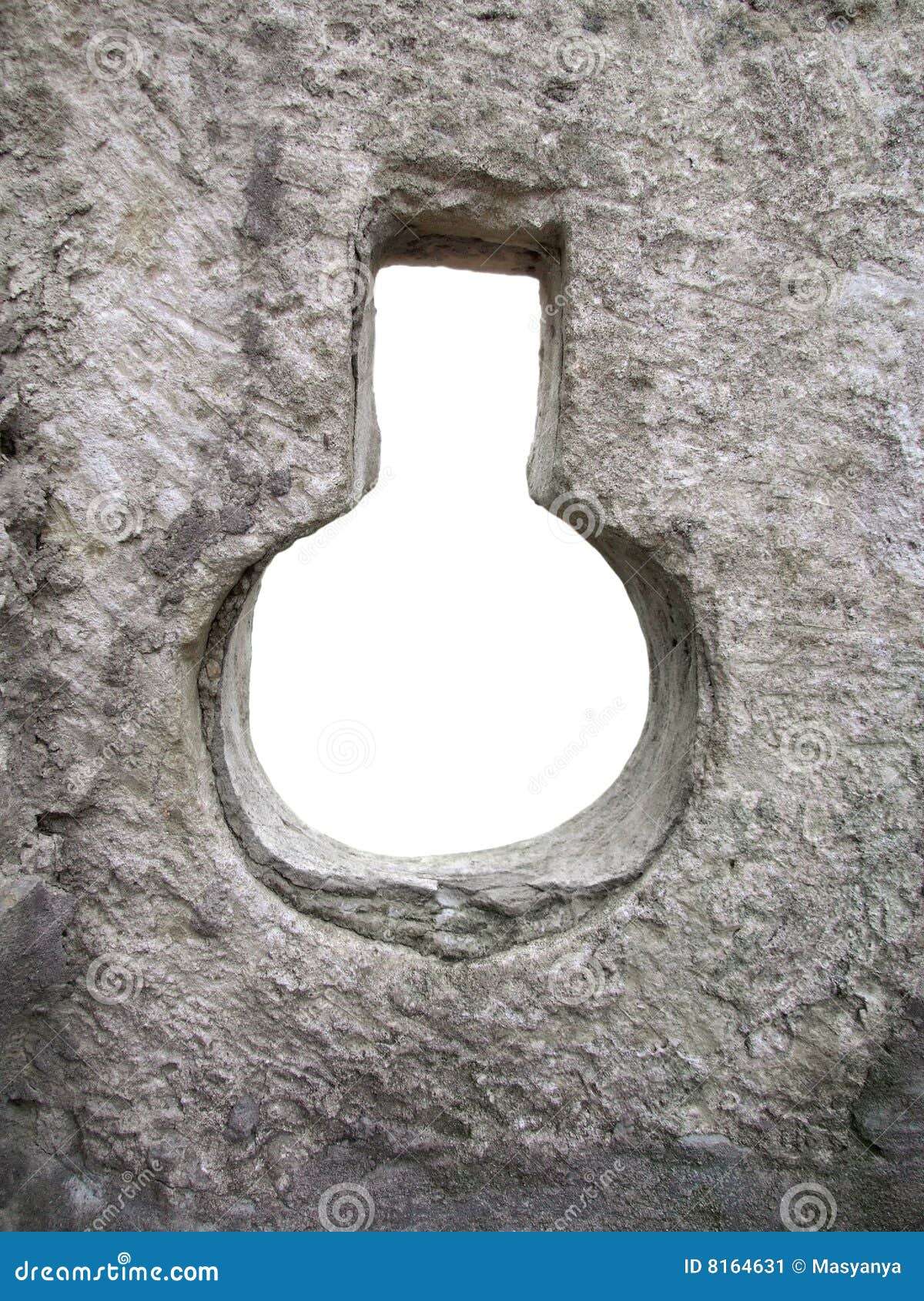 Frame - Hole in a Stone Wall Stock Image - Image of closeup, element ...