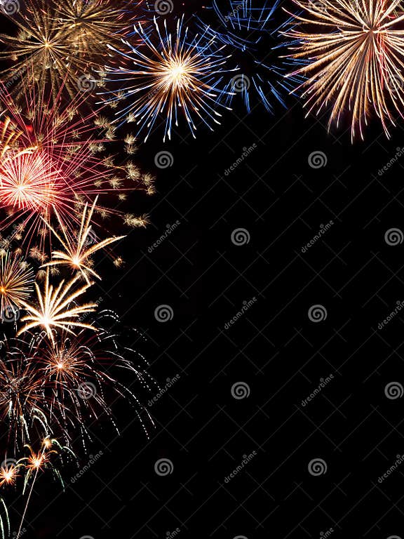 Frame holiday fireworks stock photo. Image of holiday - 26534478
