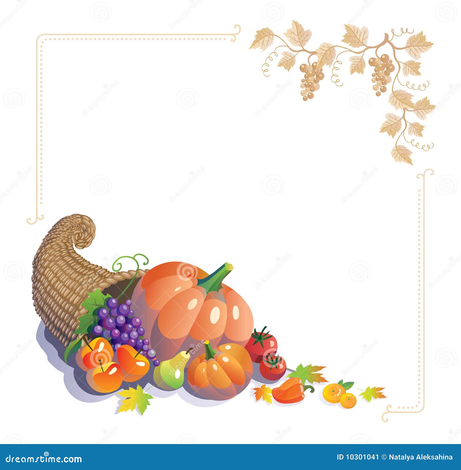 Cornucopia Border Clip Art