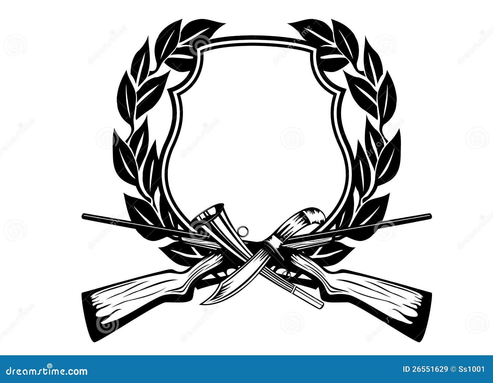 Frame hunting stock vector. Illustration of banner, framework - 26551629