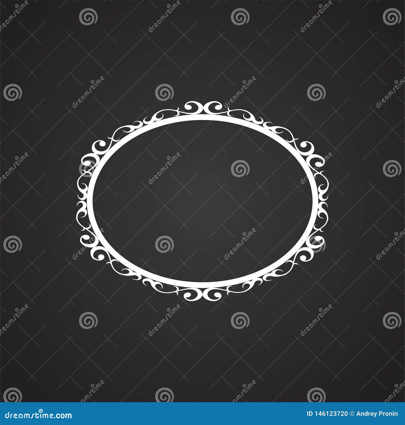 Frame Icon on Background for Graphic and Web Design. Simple Vector Sign ...