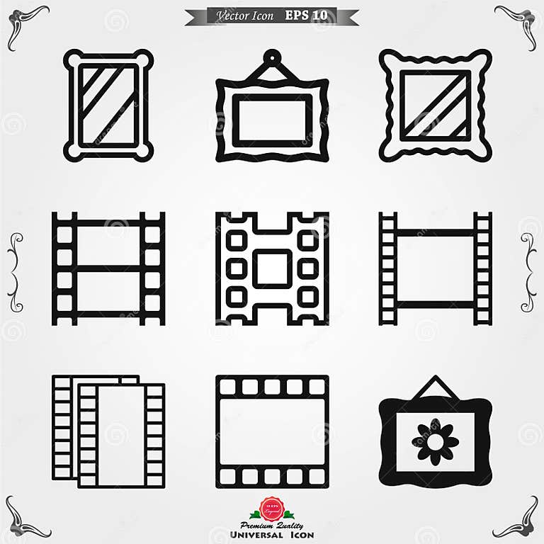 Frame Icon Vector, Frame Icon for Logo, Web and App Stock Illustration ...