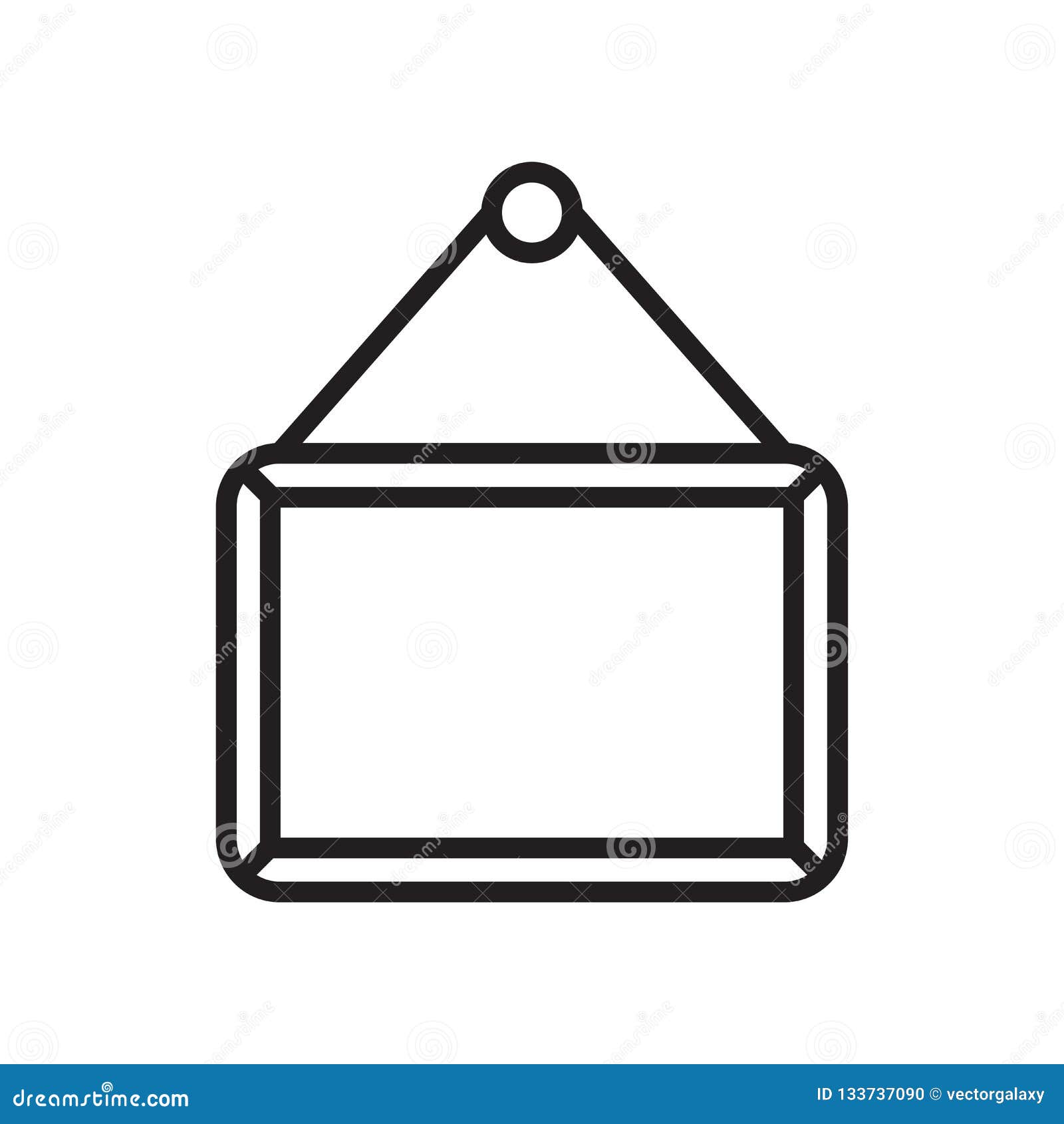 Frame Icon Vector Sign and Symbol Isolated on White Background Stock ...