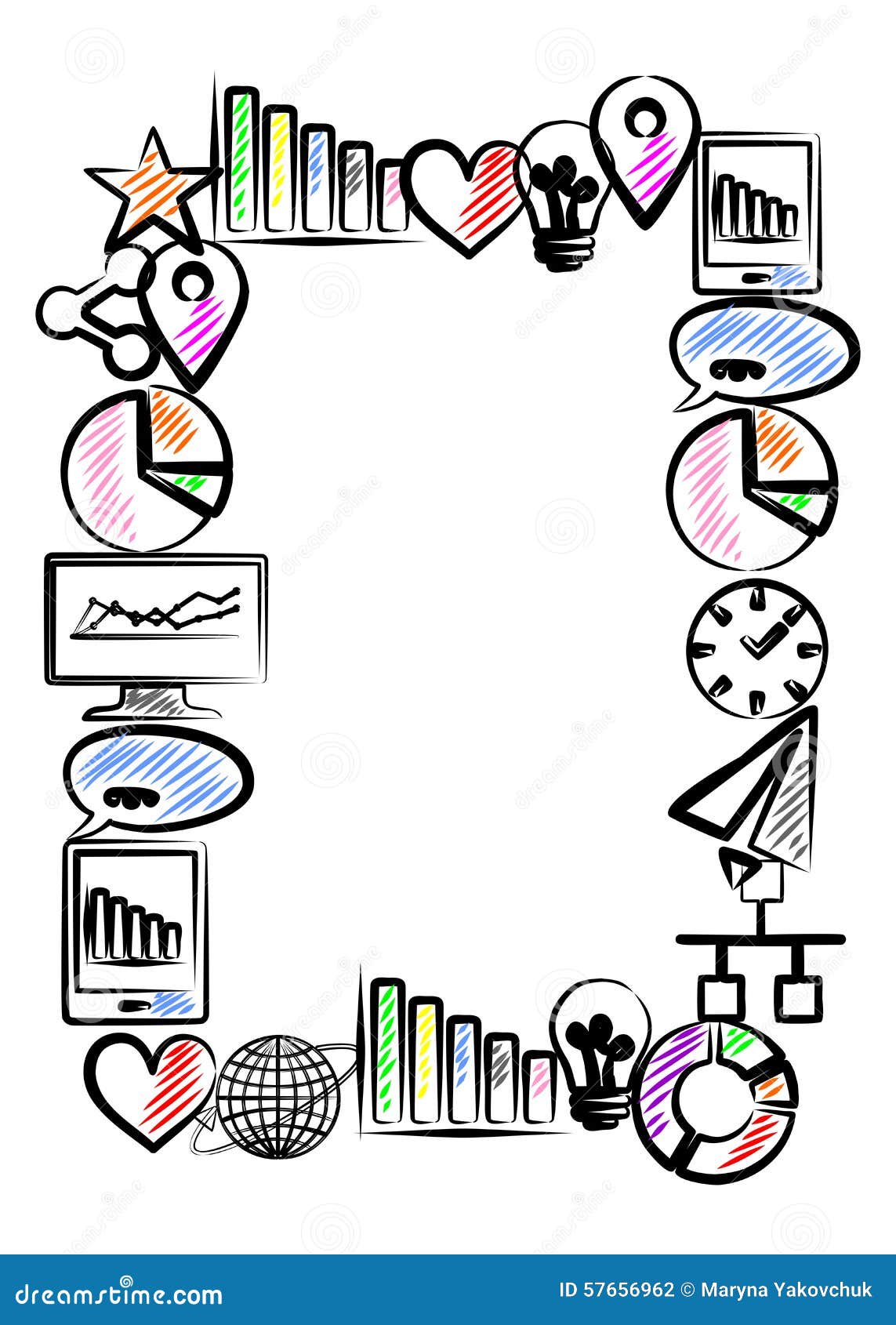 IT Frame Vector Illustration | CartoonDealer.com #57656962