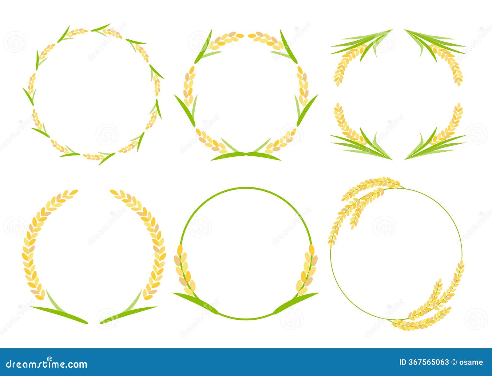 Rice. Pattern Vector Illustration | CartoonDealer.com #34751450