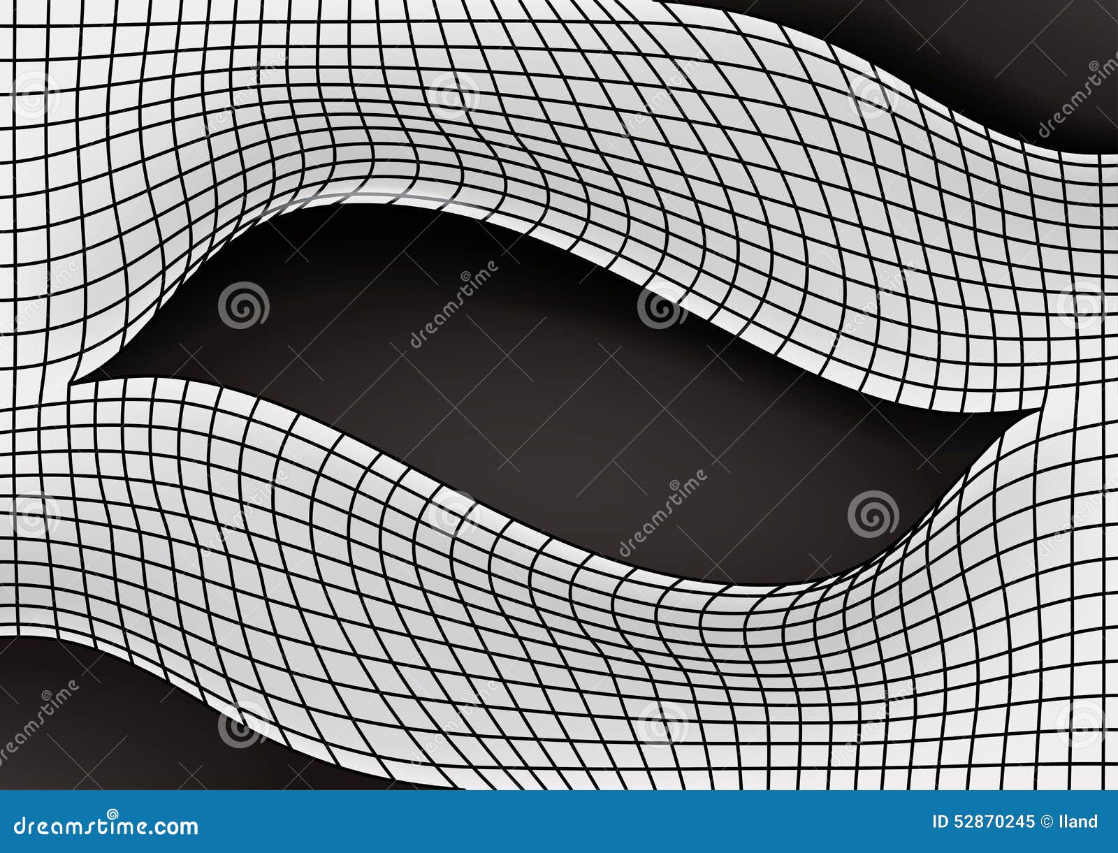 Frame for Image or Text with Effect Curved Mesh Stock Vector ...