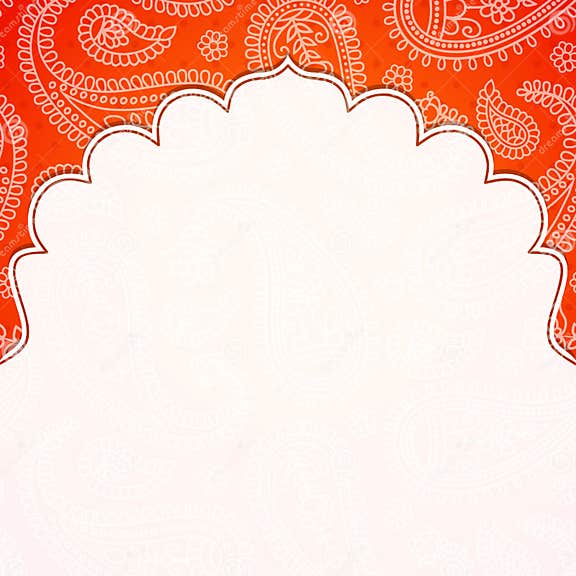 Frame in the Indian style stock vector. Illustration of border - 45568056
