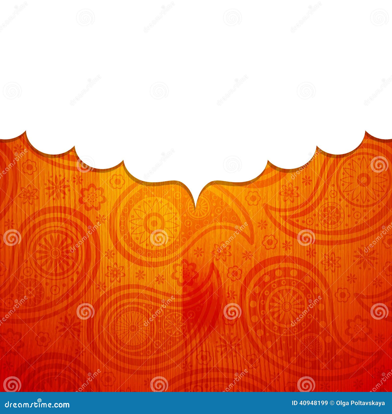 Frame in the Indian style stock vector. Illustration of decorative ...