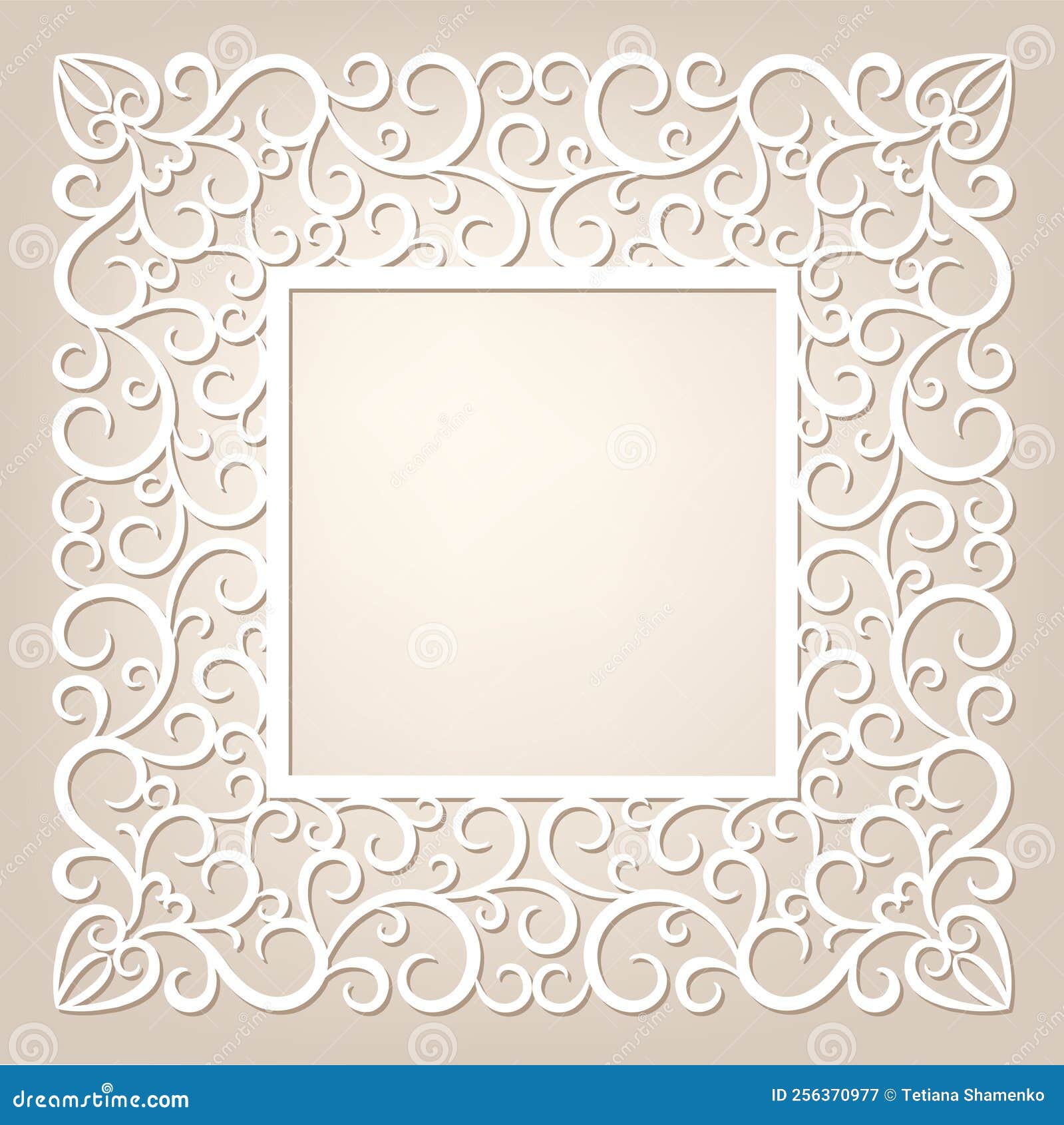 Abstract elegant frame stock vector. Illustration of elegant - 256370977