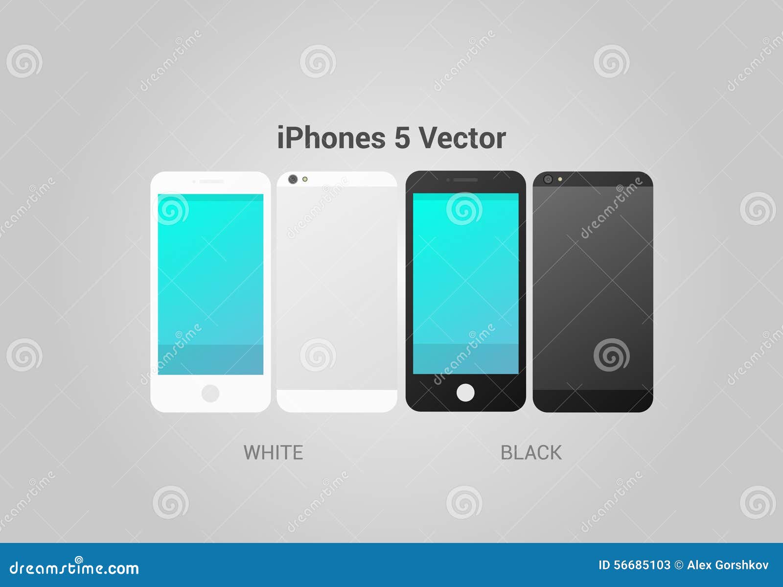 Frame IPhone 5 Vector (Black & White) Stock Illustration - Illustration ...