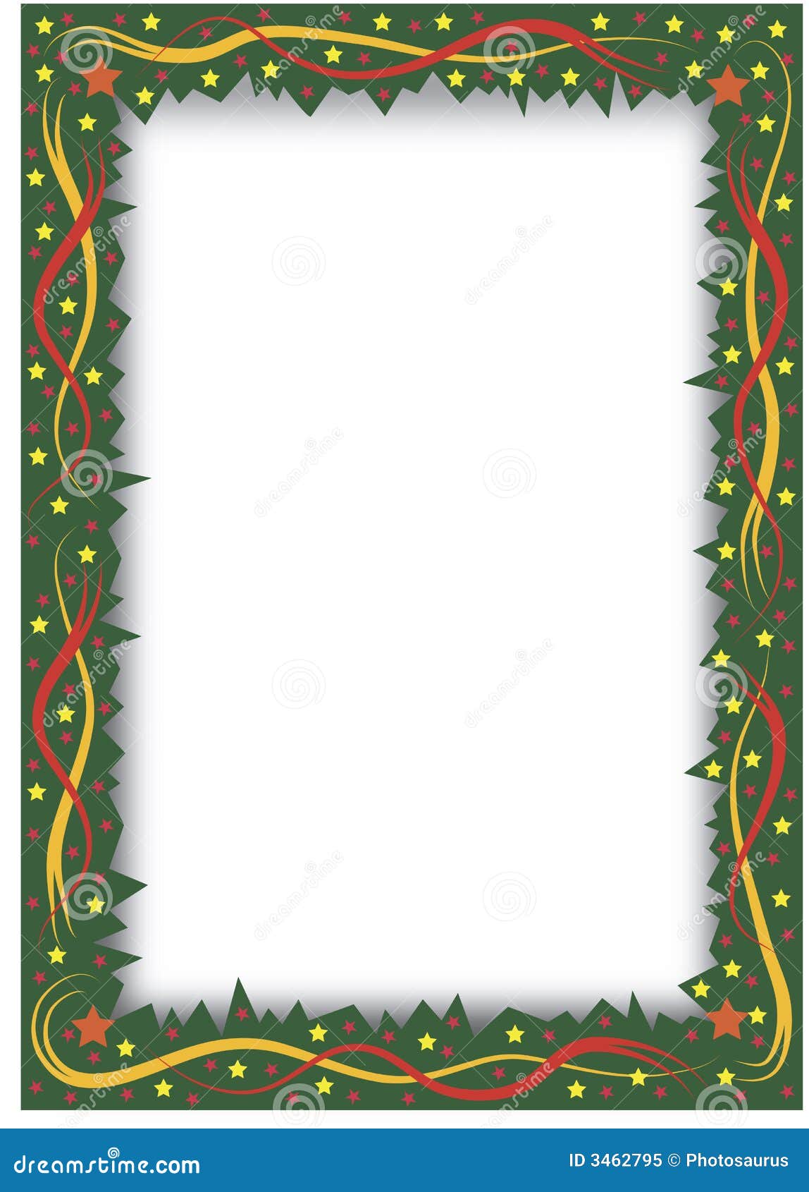 Frame with Jagged Starborder Stock Vector - Illustration of colors ...