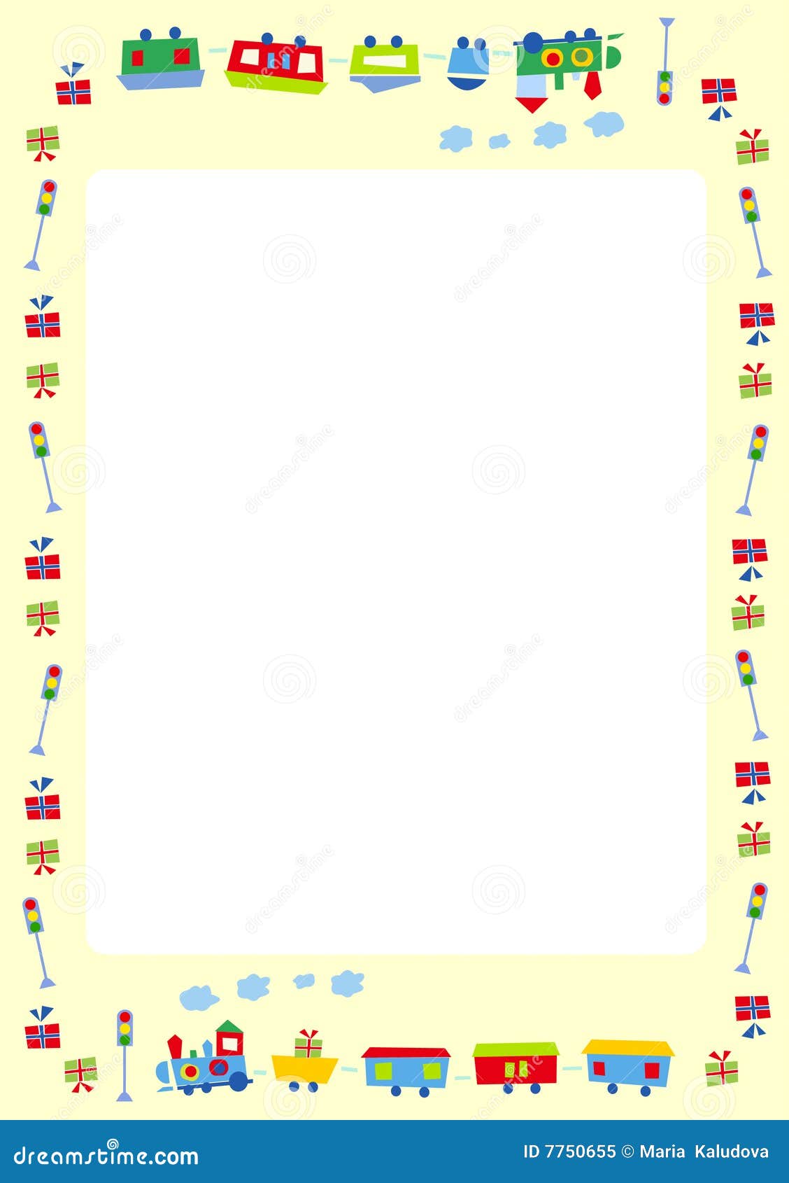 Frame for kids stock vector. Illustration of cute, background - 7750655