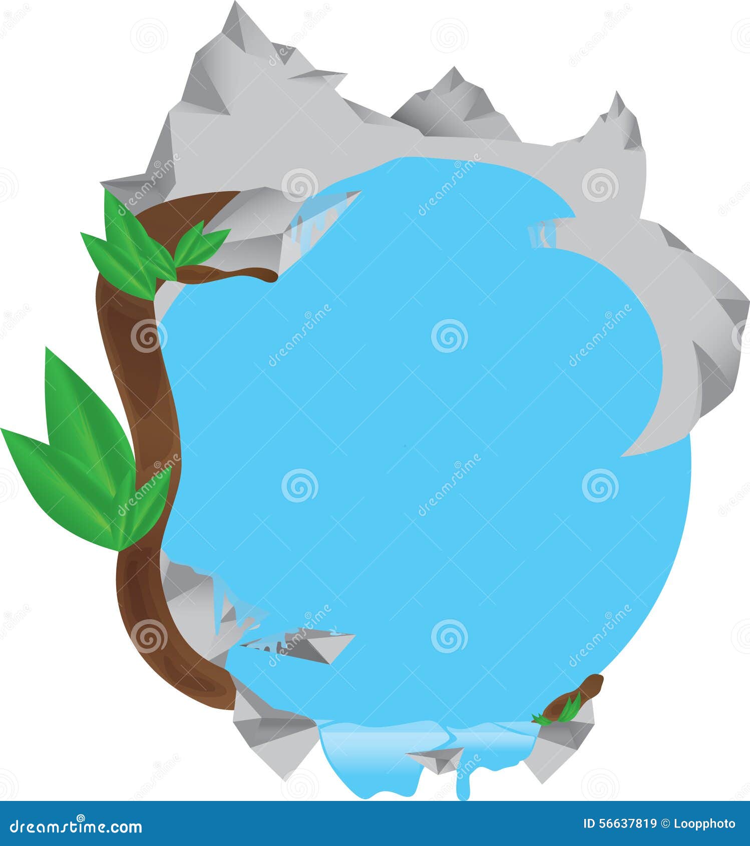 Frame label stock vector. Illustration of jungle, logo - 56637819