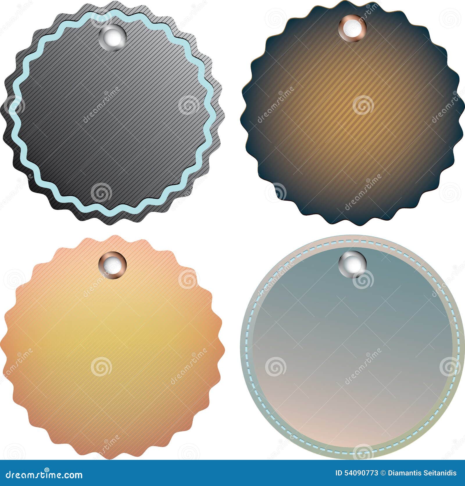 Frame and label set stock vector. Illustration of modern - 54090773