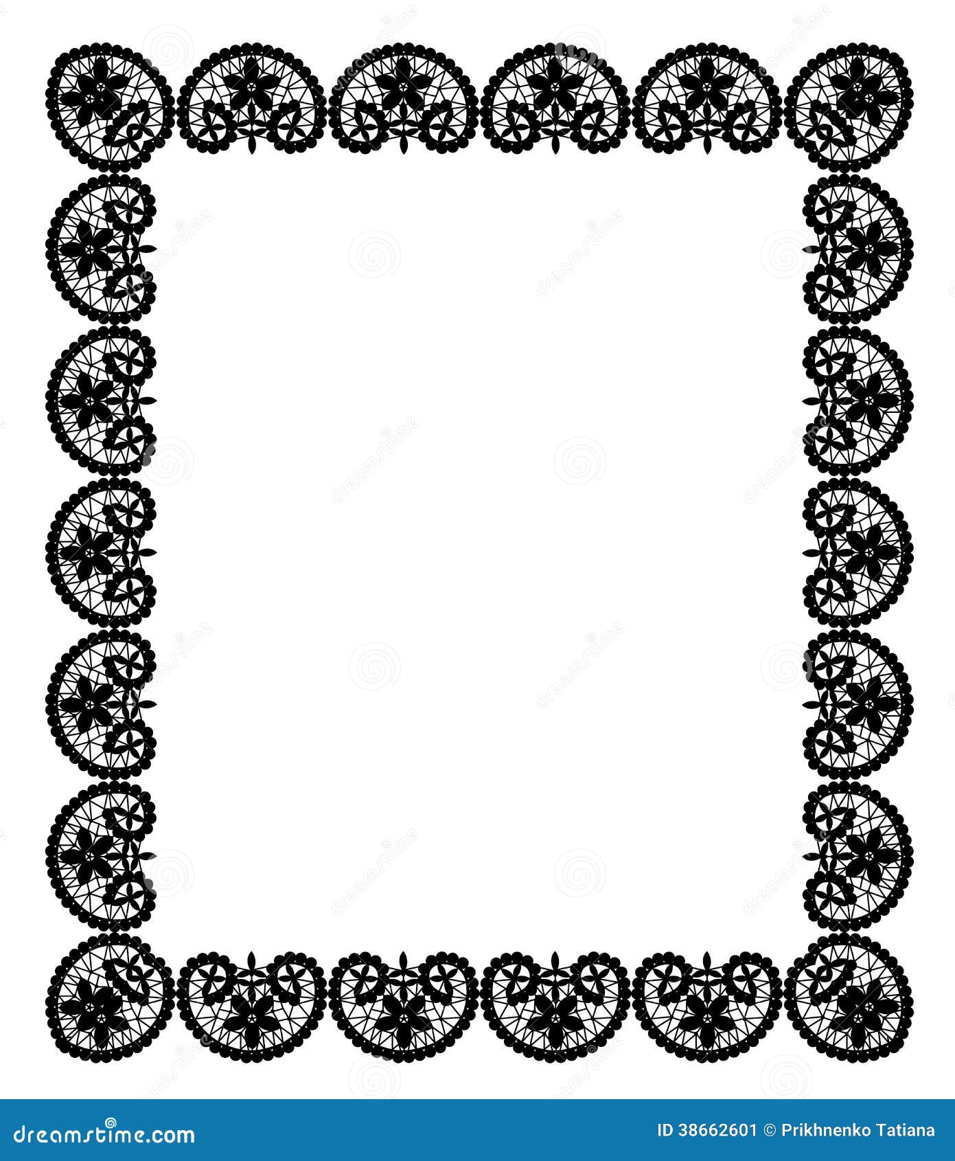 Frame lace stock vector. Illustration of abstract, design - 38662601