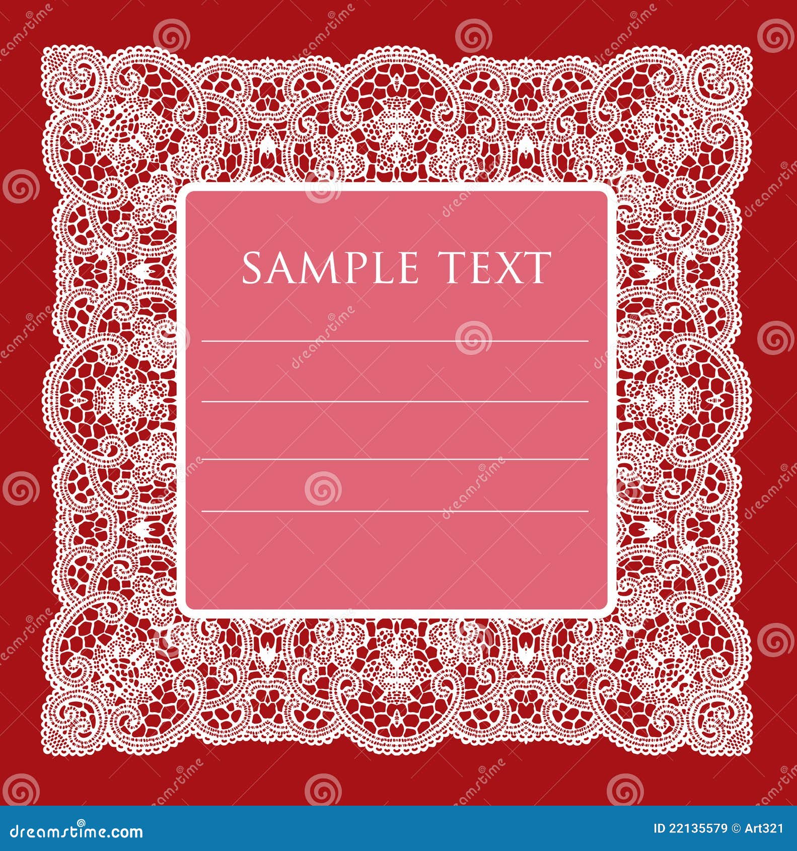 Frame lace-like stock illustration. Illustration of ornate - 22135579