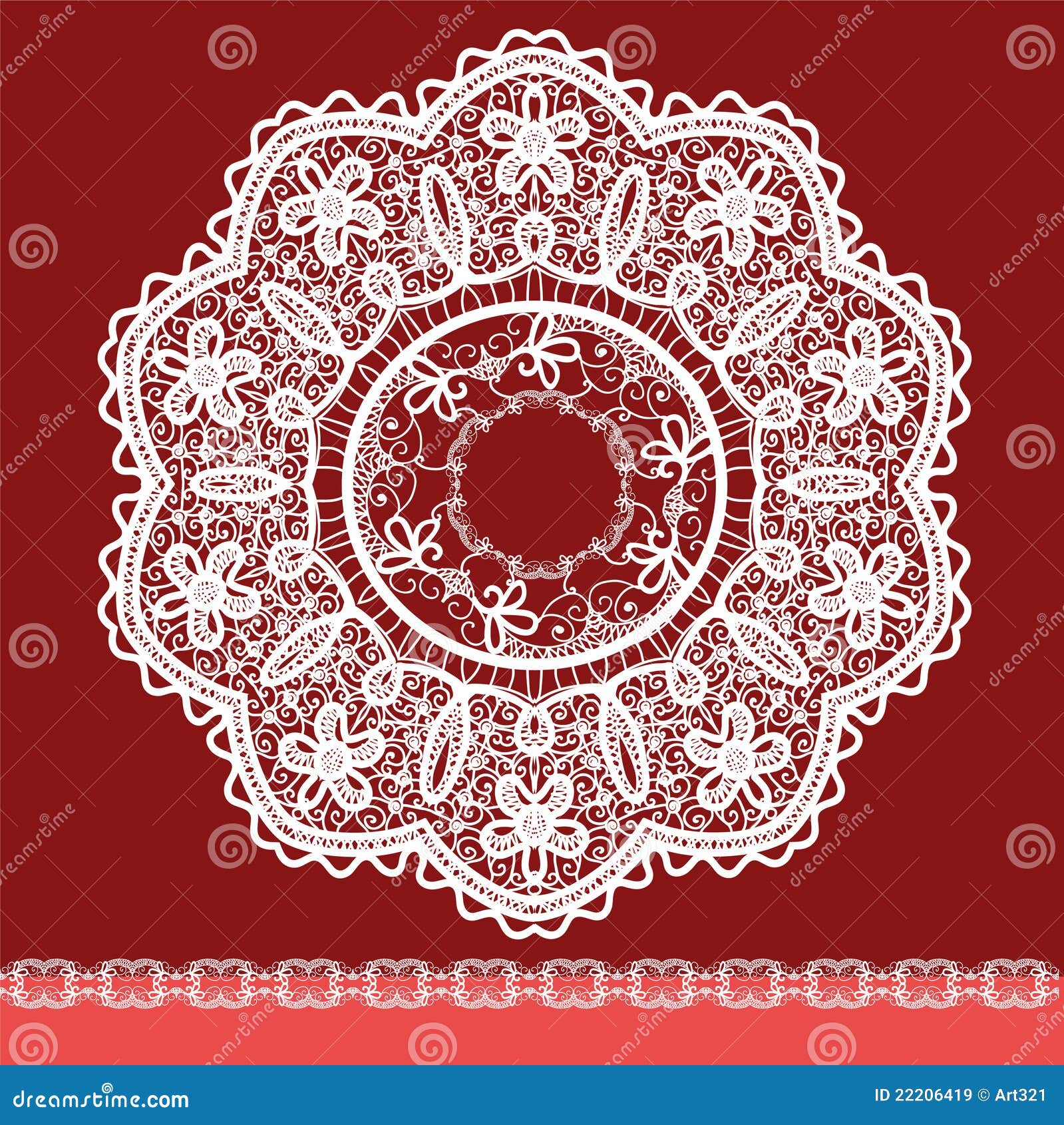 Frame lace-like stock illustration. Illustration of lace - 22206419