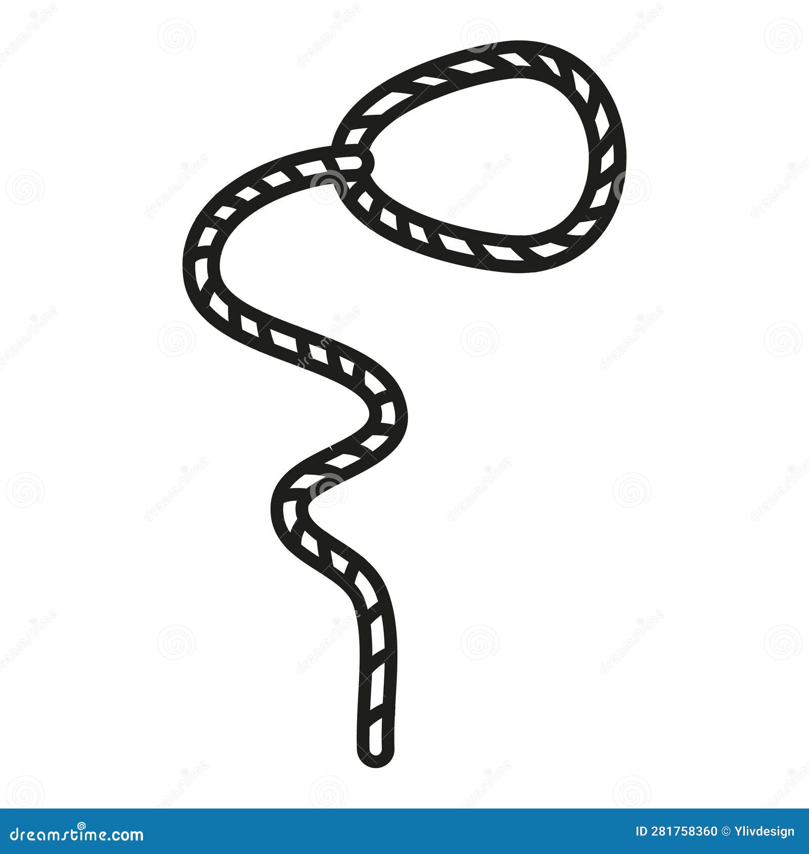 Frame Lasso Icon Outline Vector. Rope Knot Stock Illustration ...