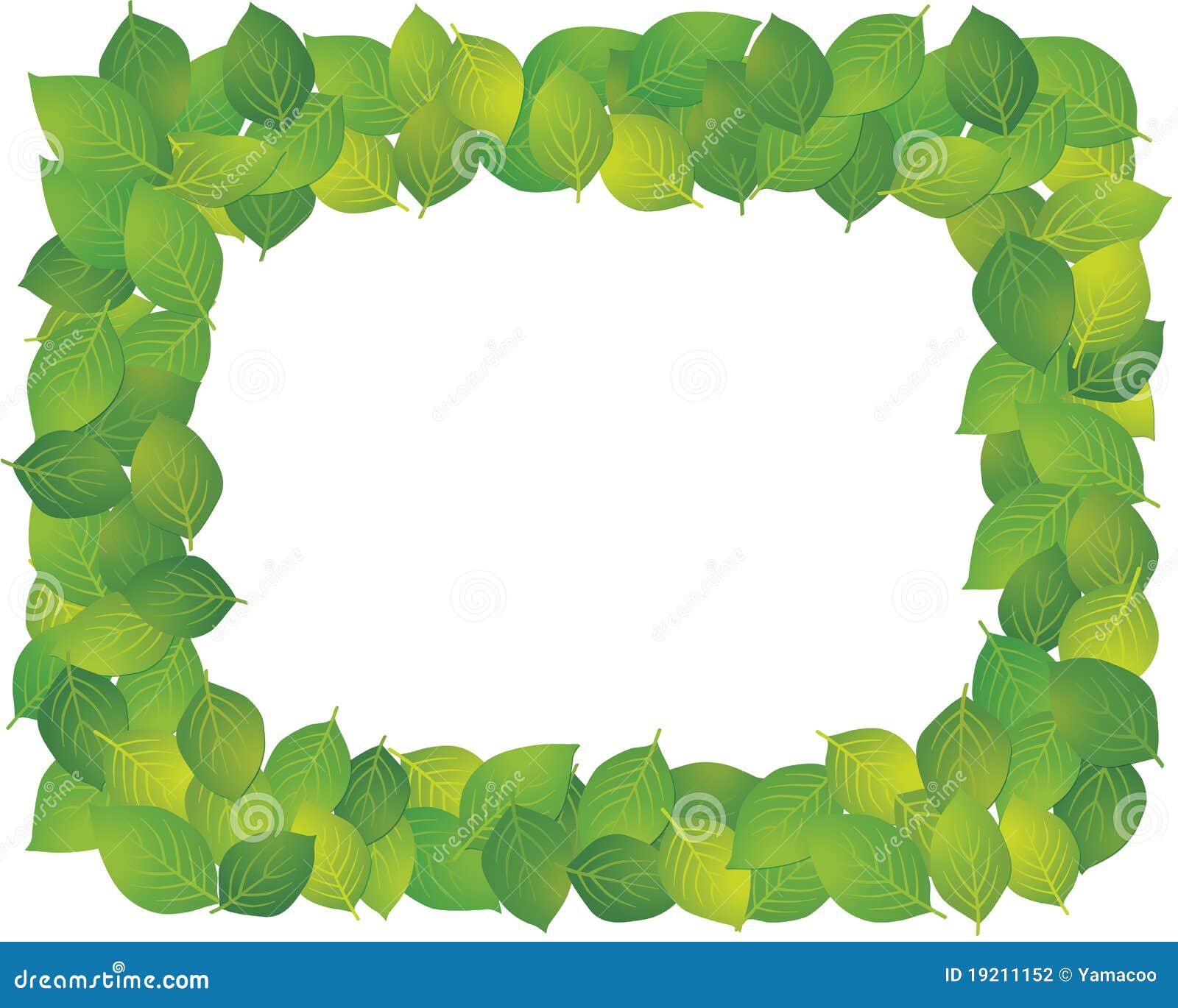 Frame of the leaf stock illustration. Illustration of green - 19211152